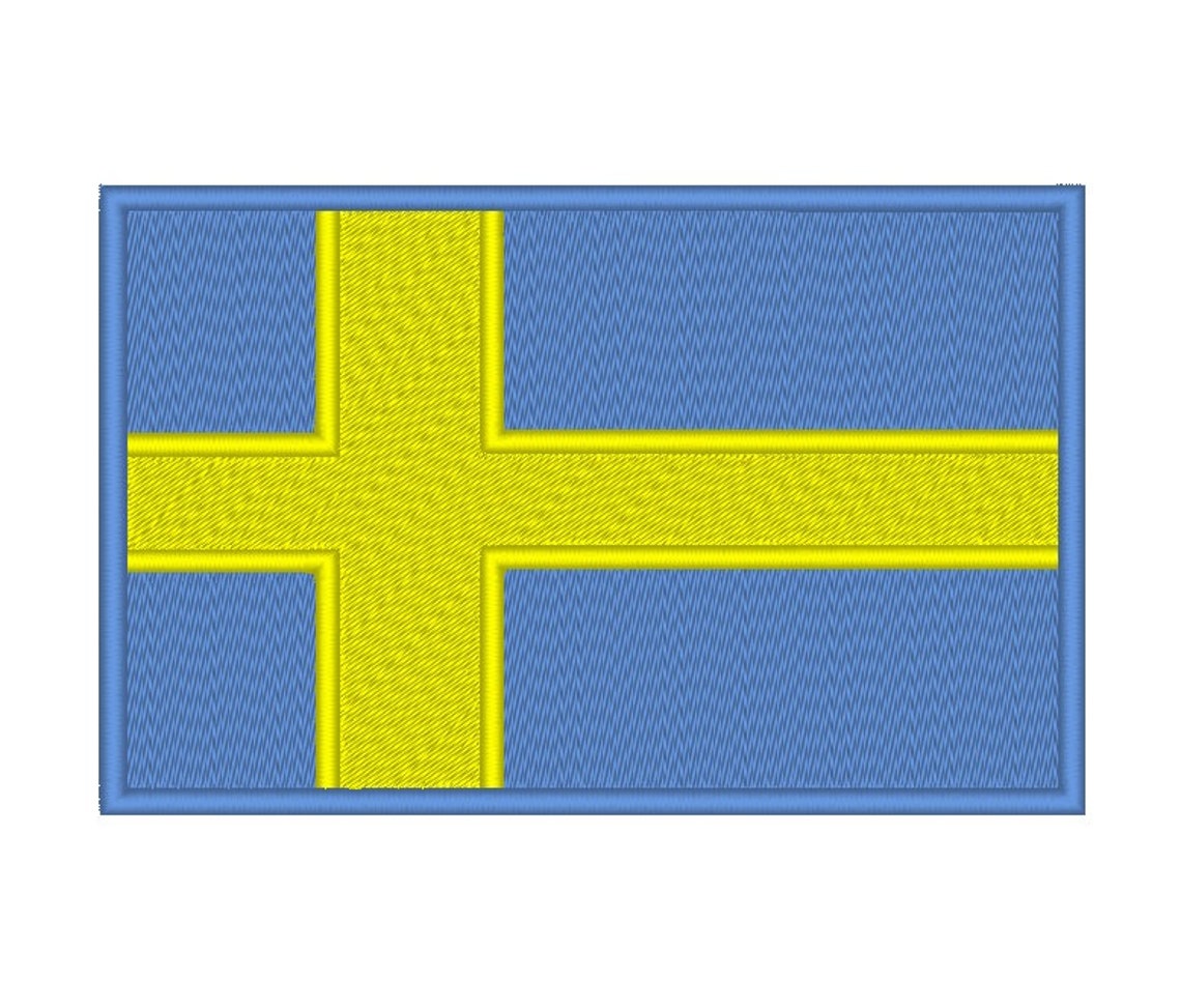 Sweden Flag Embroidery Design - Etsy