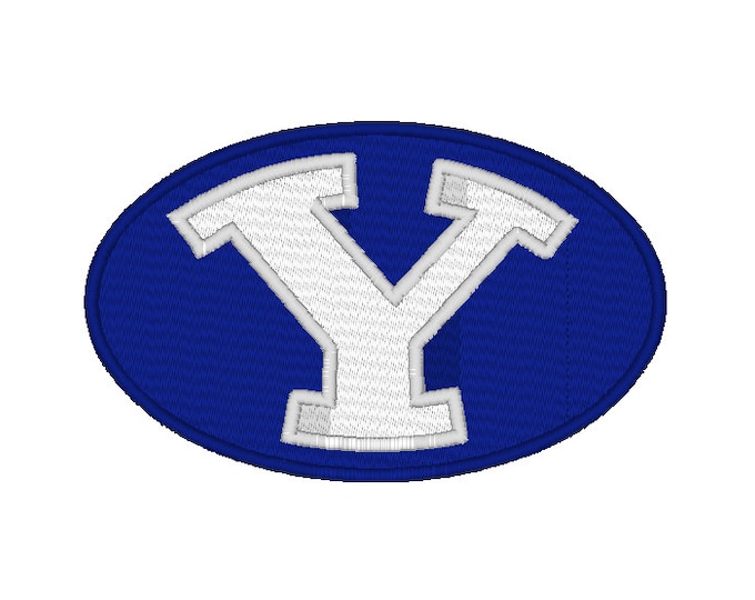 BYU Stretch Y Logo Embroidery Design and Applique Pattern - Etsy
