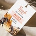 Kids Cowboy Theme Thank You Tag, Wild West Party Favour Tags, Western ...
