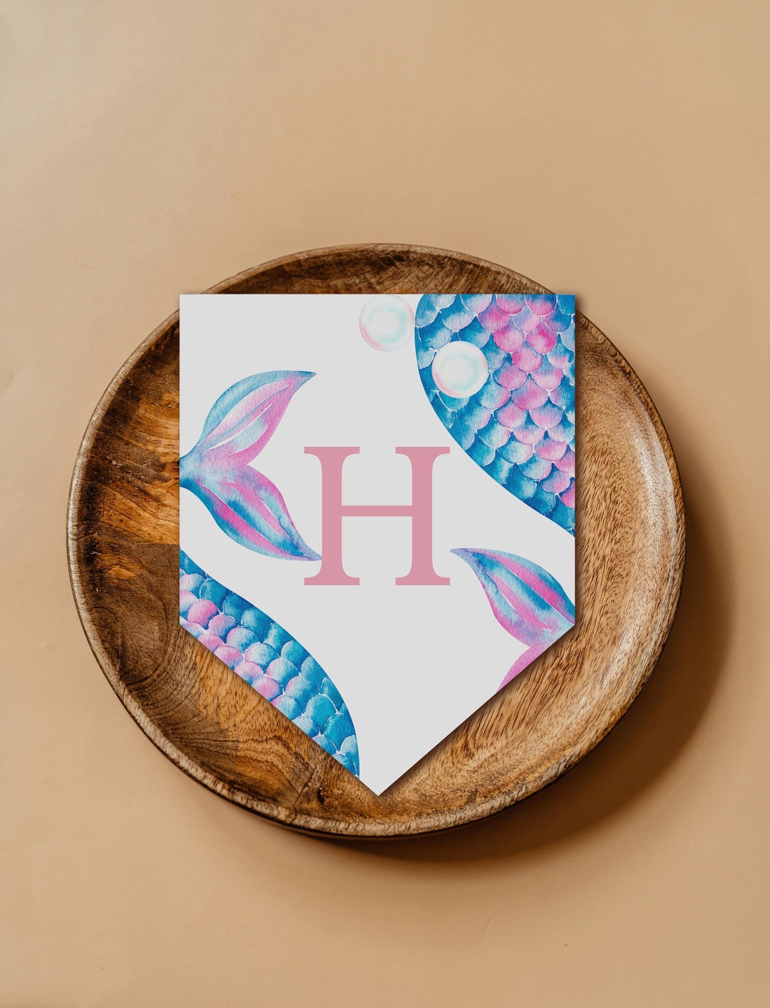 Mermaid Party Bunting, Mermaid Tail Birthday Bunting, Kids Mermaid ...