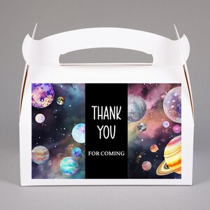 Space Themed Party Box for Kids Birthday Parties, Galaxy Snack Box ...