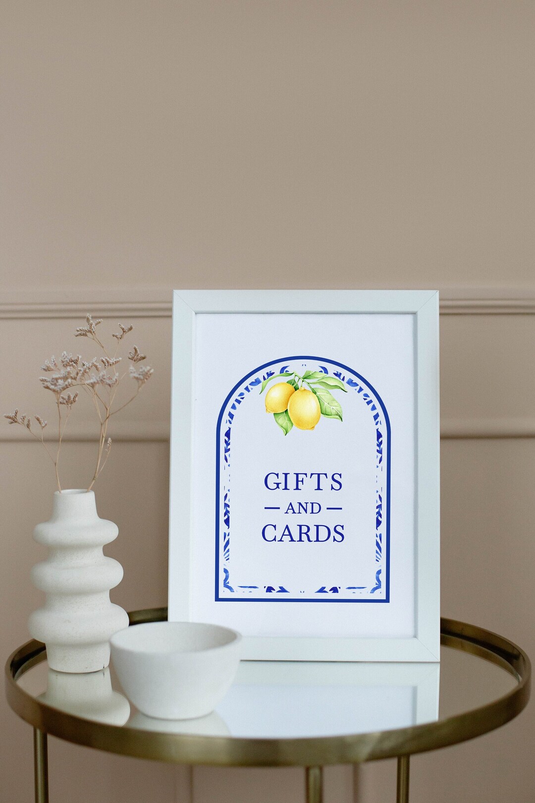 Mediterranean Lemon Gifts and Cards Sign, Amalfi Coast Printable ...