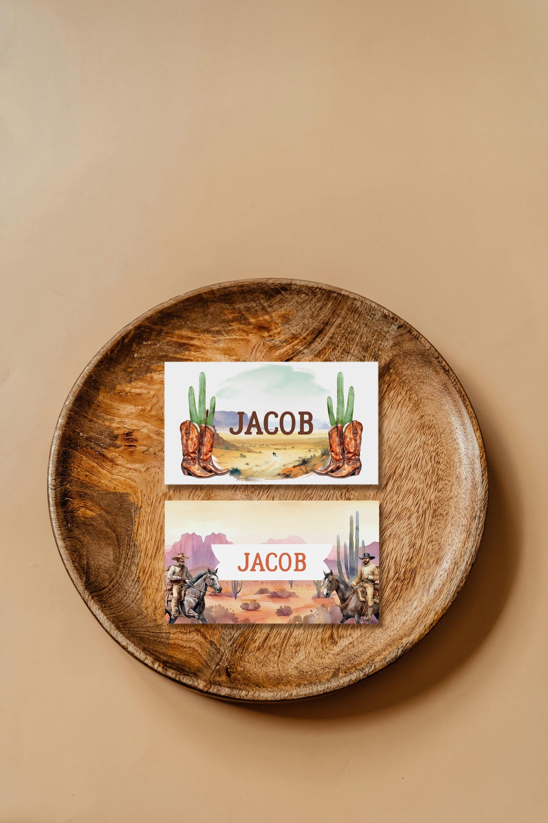 Cowboy Party Name Tags, Wild West Place Cards, Kids Cowboy Birthday ...