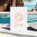Custom Engagement Pool Party Signs for Drinks Dessert and Gifts, Four ...