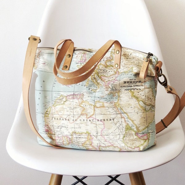 World Map Tote Bag - Etsy