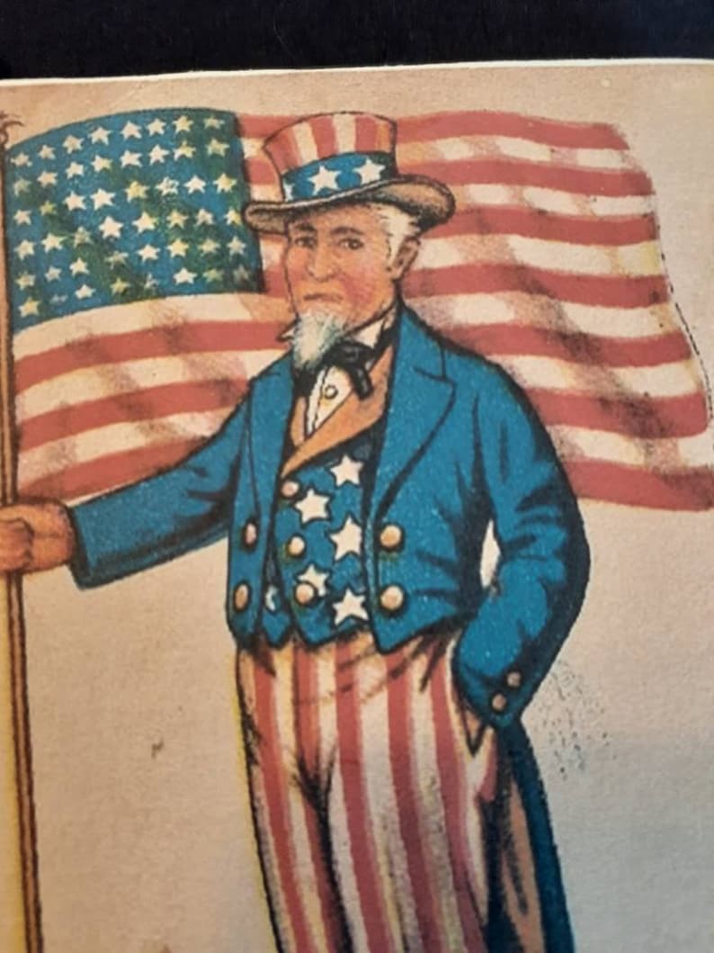 Cracker Jack Kid Uncle Sam U.S. Army Patriotic Signs July - Etsy
