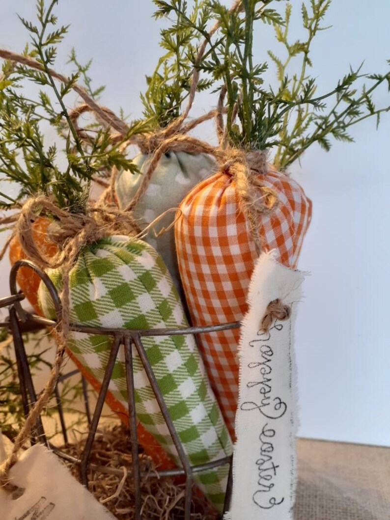 Easter Carrots Bowl Fillers Primitive Farmhouse Decor - Etsy