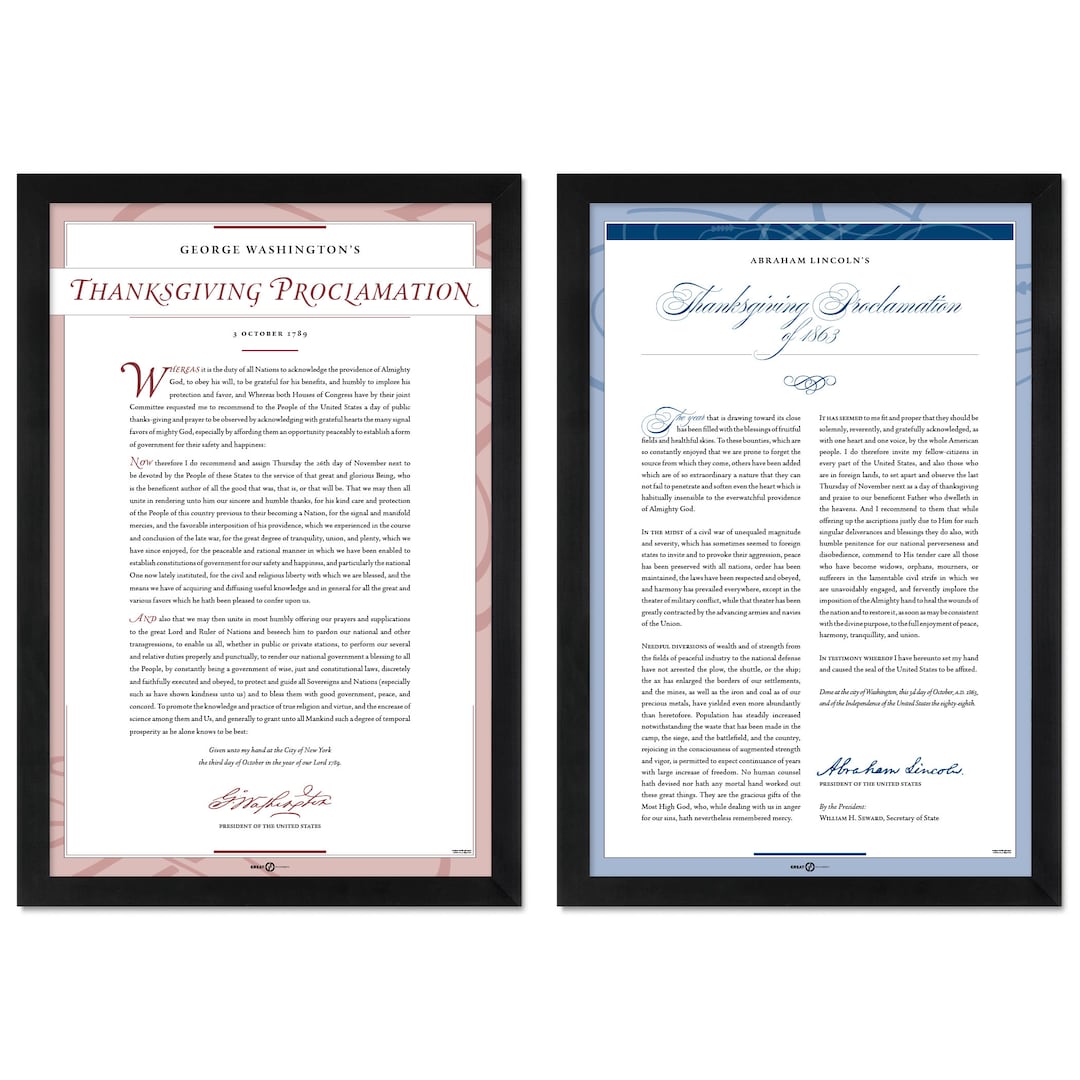 George Washington’s and Abraham Lincoln’s Thanksgiving Proclamations: A ...