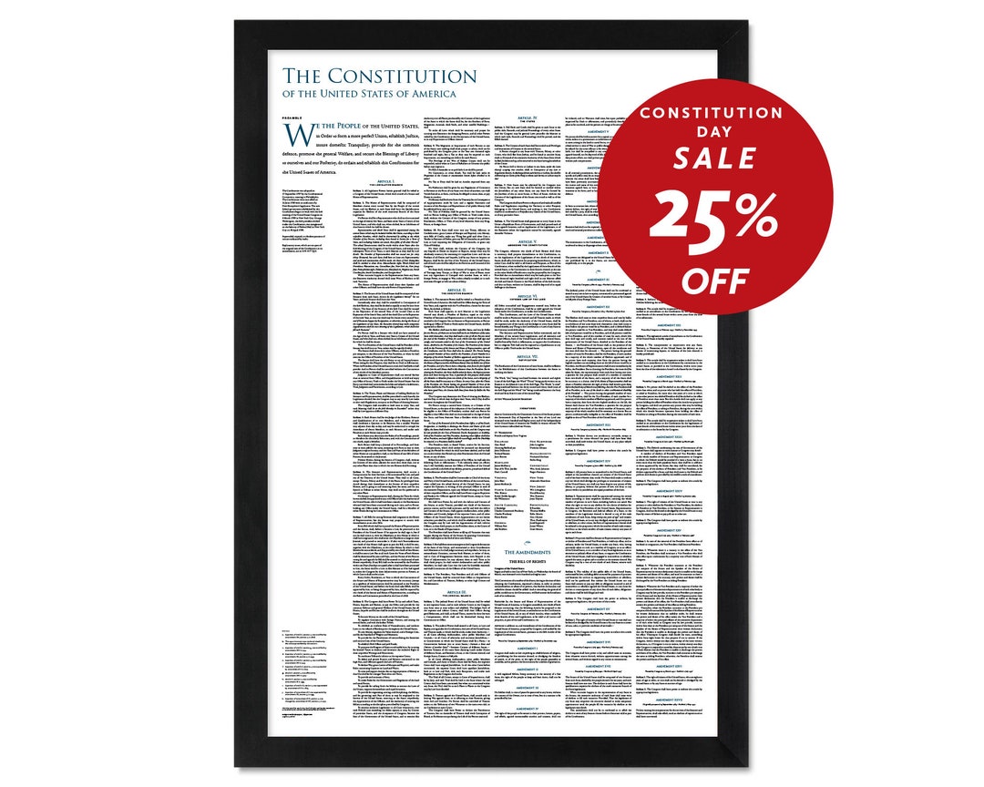 The Constitution of the United States the Complete Text: the - Etsy