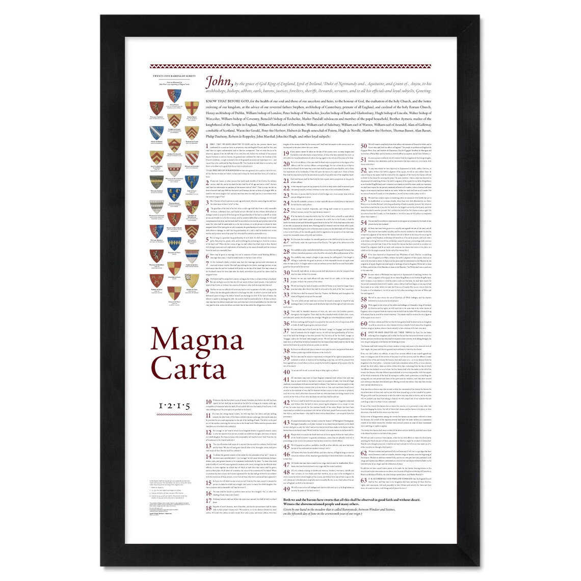 Magna Carta: A 24- by 36-inch (61 × 91 Cm) Digital Download - Etsy