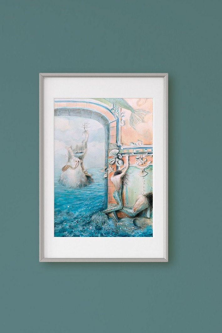 Mermaid, Mermaids, Ulises Mermaids, Mermaid Painting, Dragon Painting ...