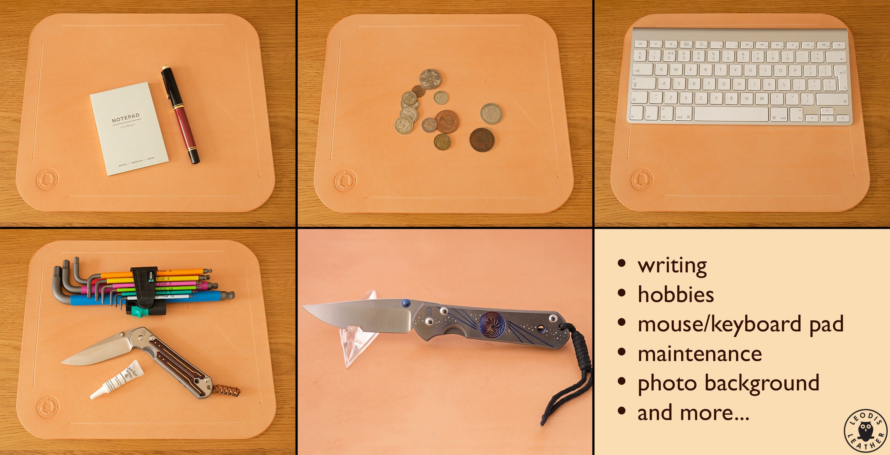 Leather Work Mat or Desk Mat, Made to Order - Etsy