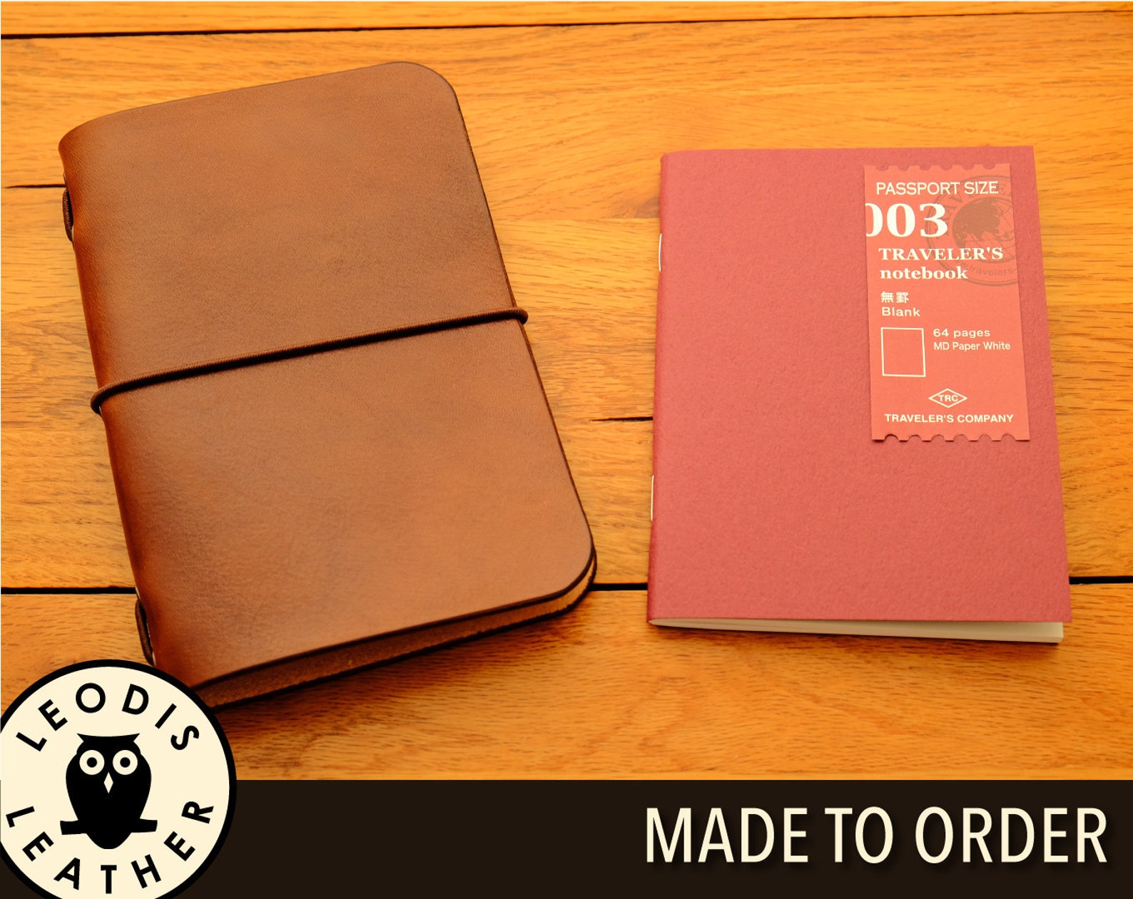 Leather Midori Passport Traveller's Notebook Cover, Made to Order - Etsy