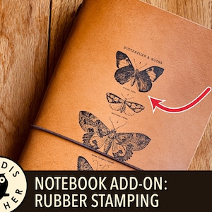 Notebook Add On: Rubber Stamping - Etsy