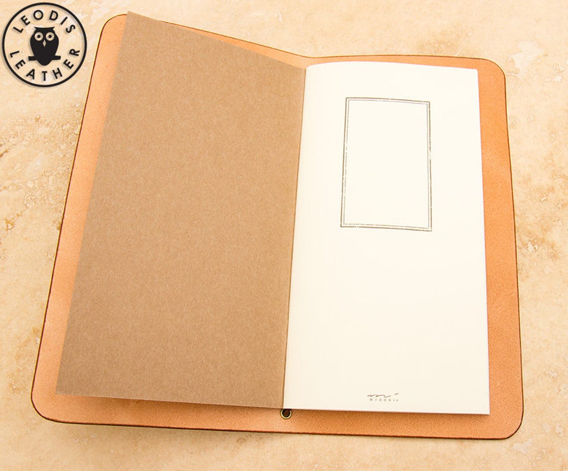 Build Along Leather Pattern 7: Midori Style Notebook Covers - Etsy