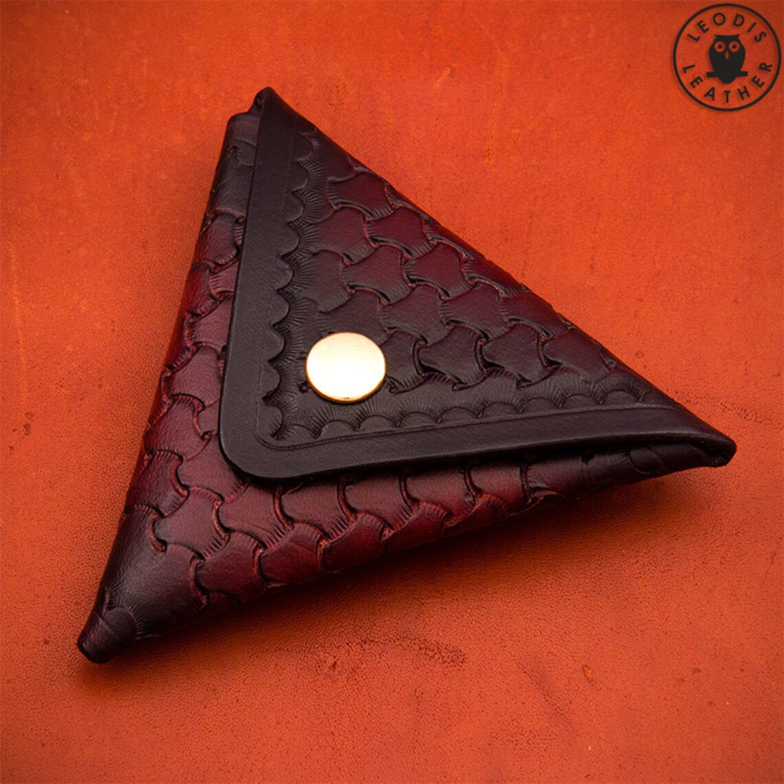 Build Along Leather Pattern 1: Triangular Coin Pouch - Etsy