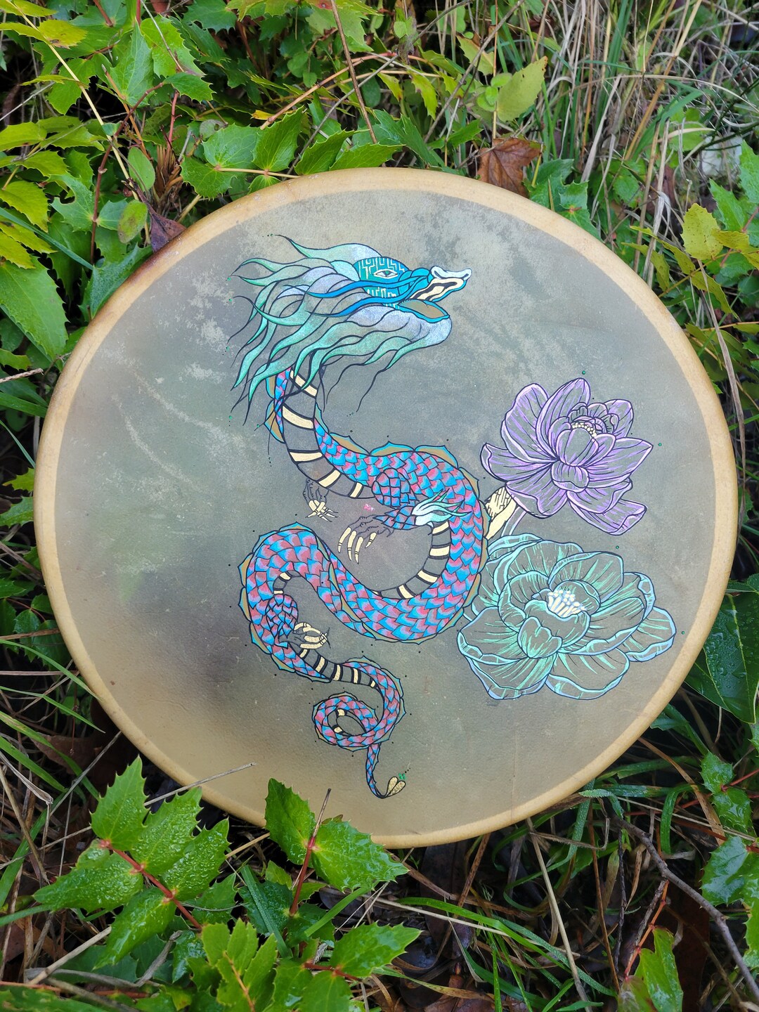 Dragon Hand Drum - Shamanic/ceremony/journey - Etsy