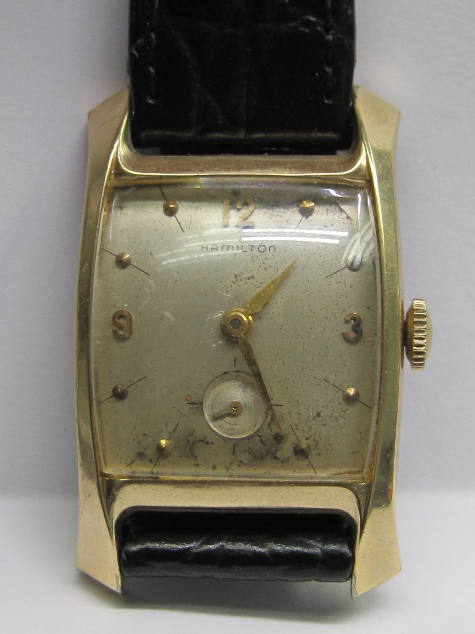 Vintage 1957'S Gents or Ladies Hamilton BAXTER 10KT Yellow Gold Filled ...