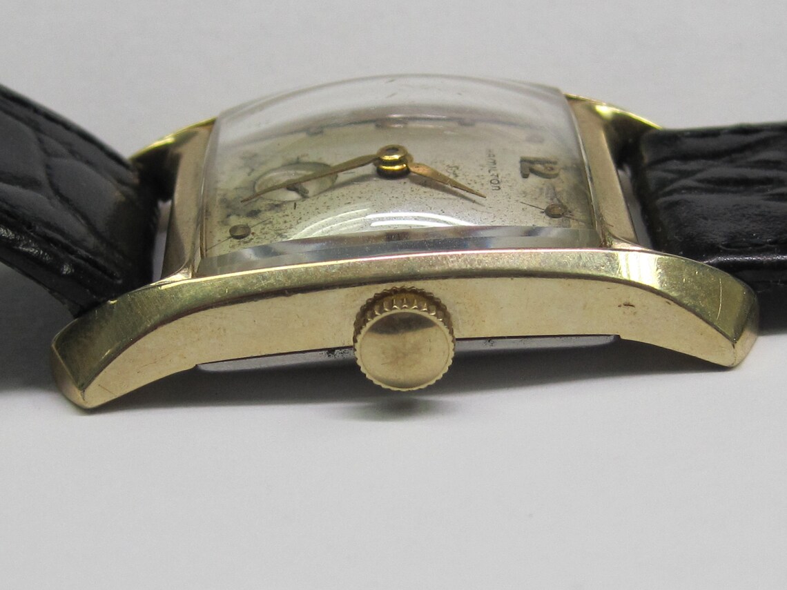 Vintage 1957'S Gents or Ladies Hamilton BAXTER 10KT Yellow Gold Filled ...