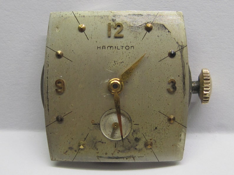 Vintage 1957'S Gents or Ladies Hamilton BAXTER 10KT Yellow Gold Filled ...