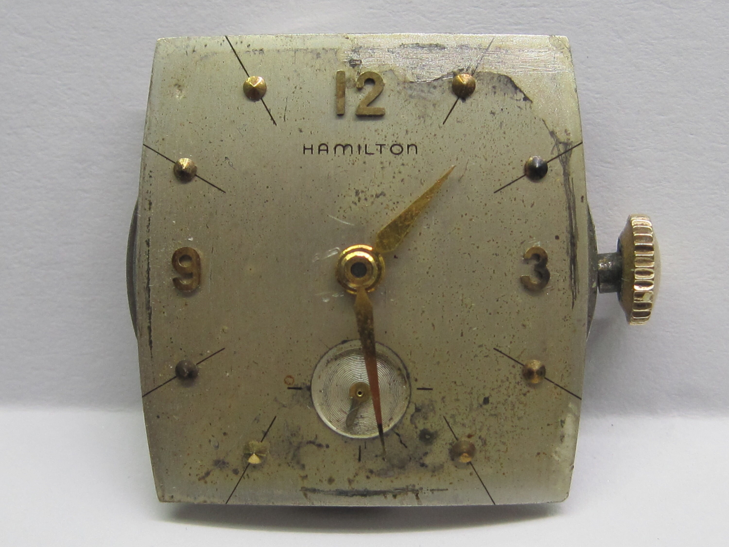 Vintage 1957'S Gents or Ladies Hamilton BAXTER 10KT Yellow Gold Filled ...