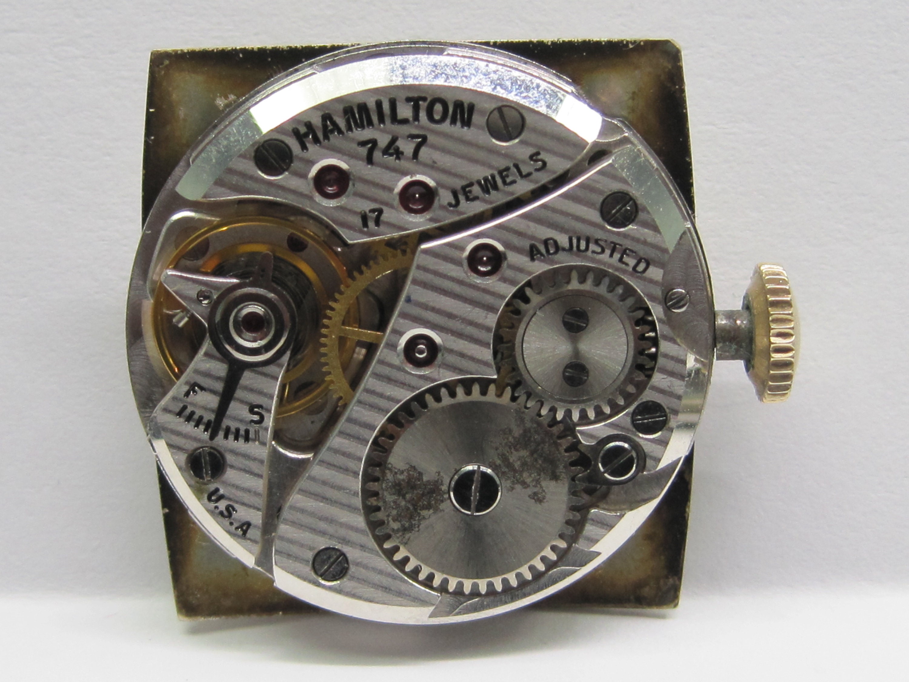 Vintage 1957'S Gents or Ladies Hamilton BAXTER 10KT Yellow Gold Filled ...