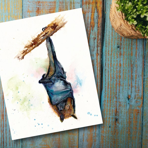 Bat Art Print - Etsy