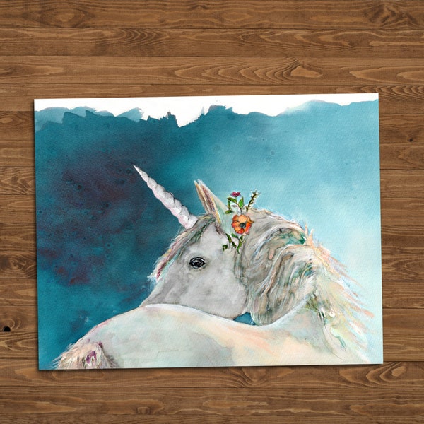 Unicorn Painting - Etsy