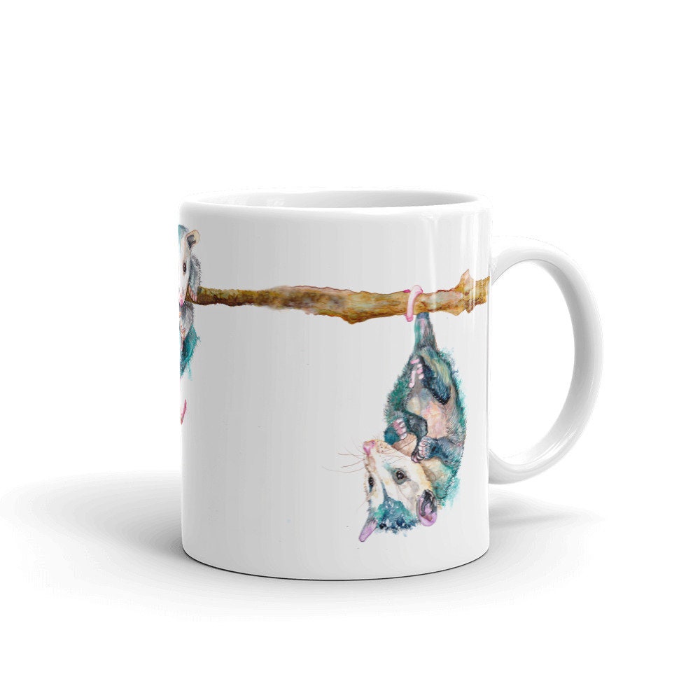 Opossums Coffee Mug Baby Possum Hanging Opossum Tea Cup | Etsy