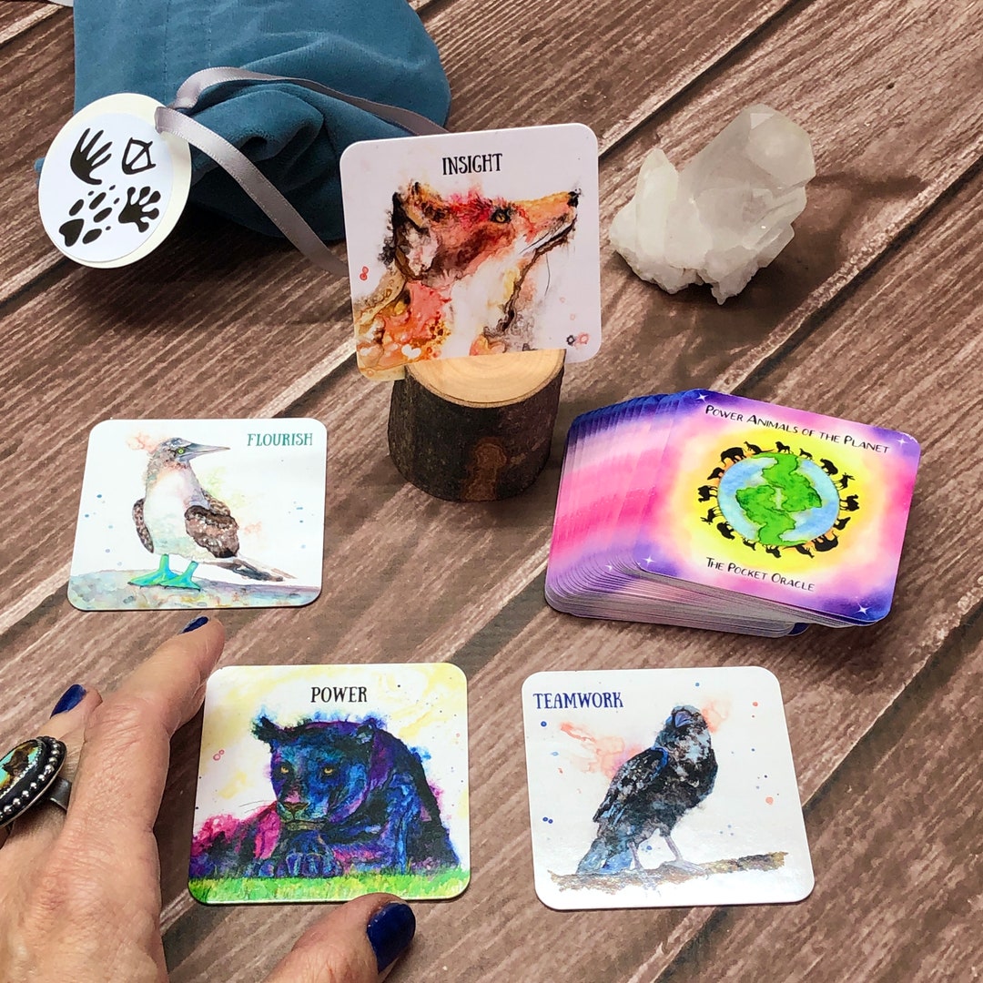 Spirit Animal Oracle Deck Pocket Animal Oracle Cards Animal - Etsy