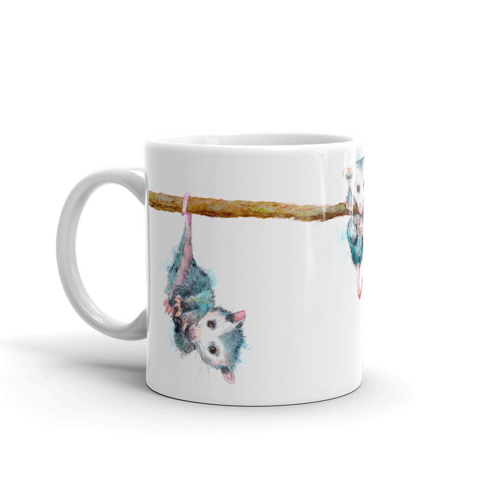 Opossums Coffee Mug Baby Possum Hanging Opossum Tea Cup | Etsy