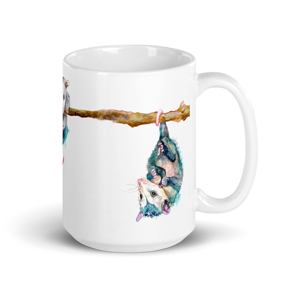 Opossums Coffee Mug Baby Possum Hanging Opossum Tea Cup | Etsy