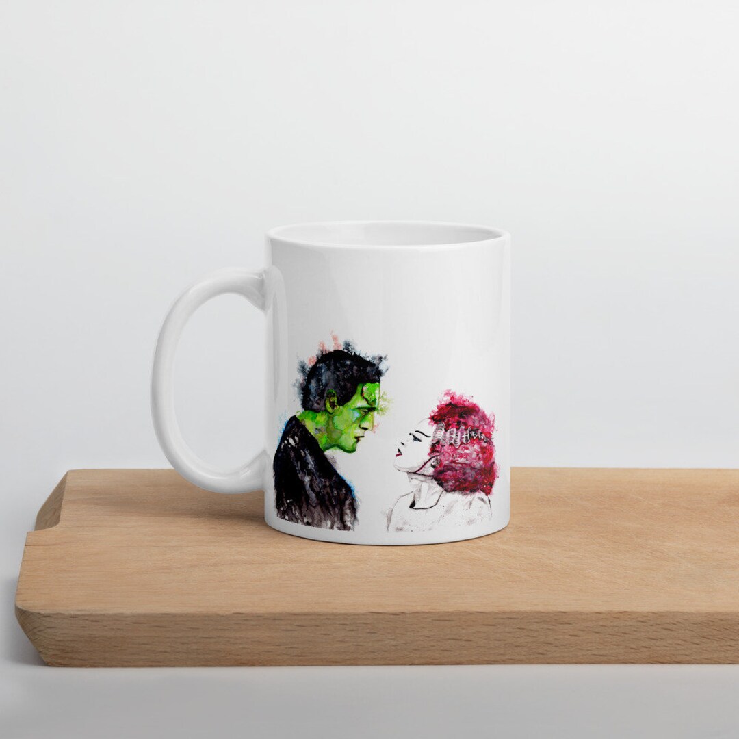 Frankenstein and Bride Coffee Mug by Ellen Brenneman - Etsy