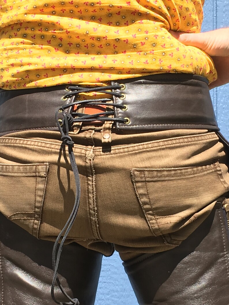 Brown Leather Chaps, Steampunk, Western, Biker - Etsy