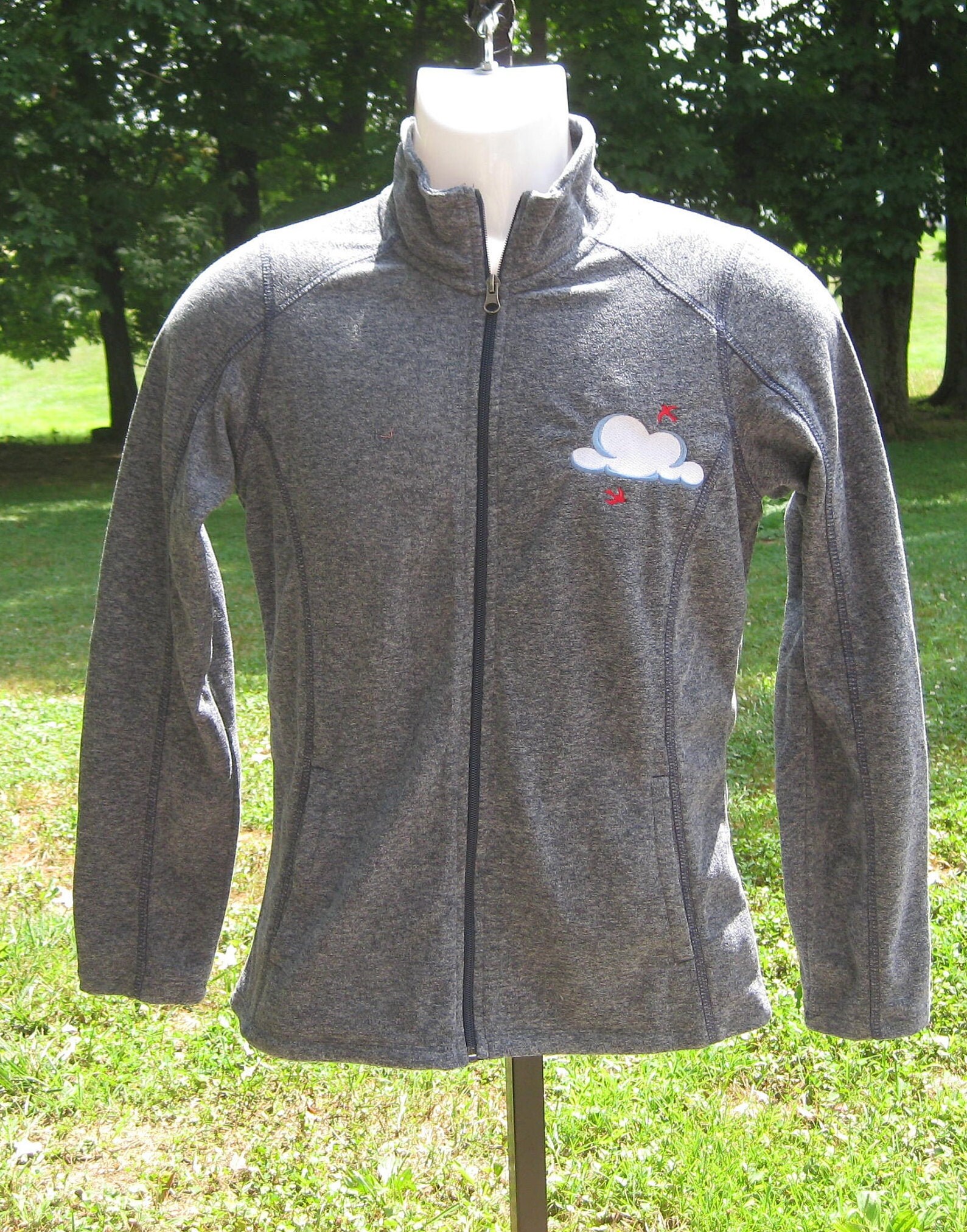 Red Bird Full Zip Fleece Jacket - Etsy