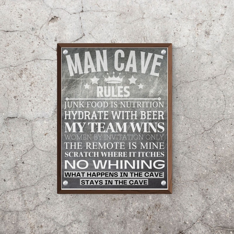 Funny Man Cave Signs - Etsy