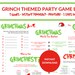 Grinch Christmas Party Game Bundle: Printable Holiday Games (digital ...