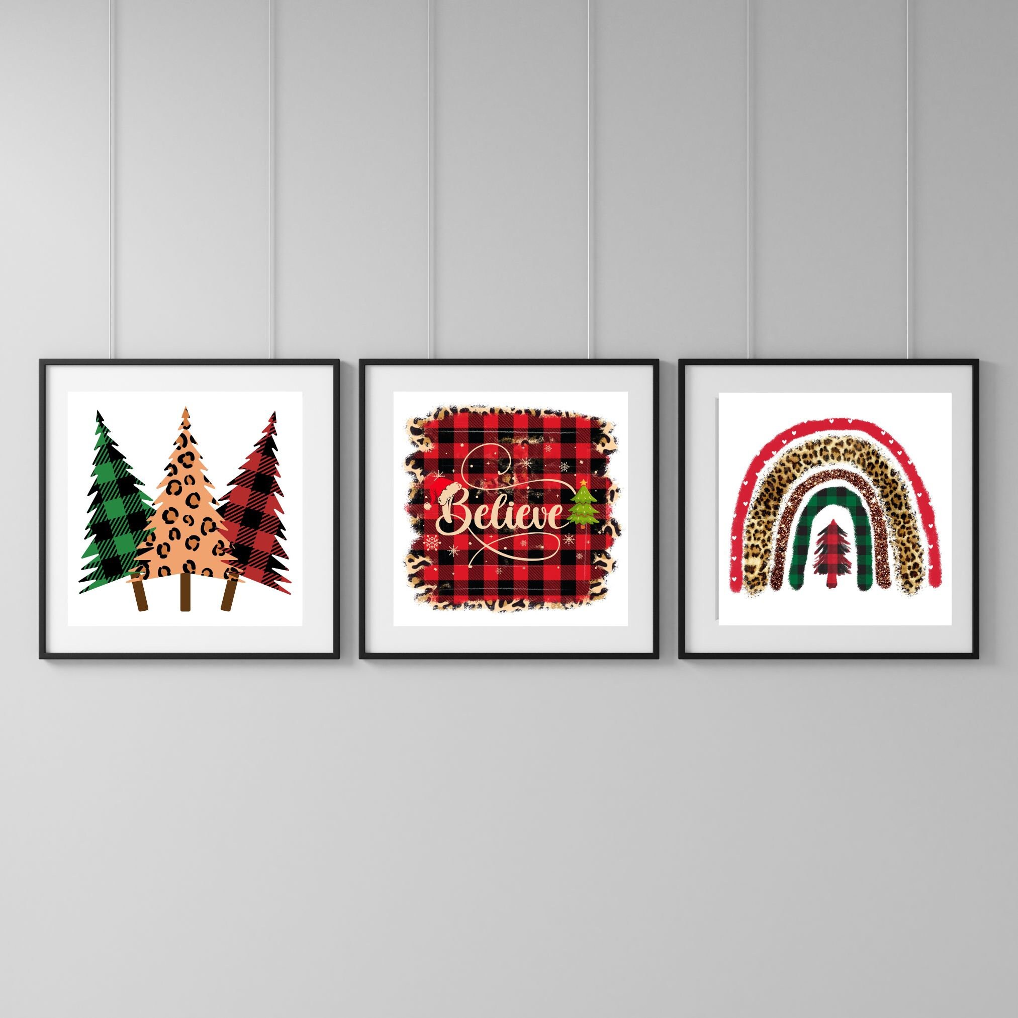 Christmas Printableschristmas Wall Artchristmas Flannel Printholiday ...