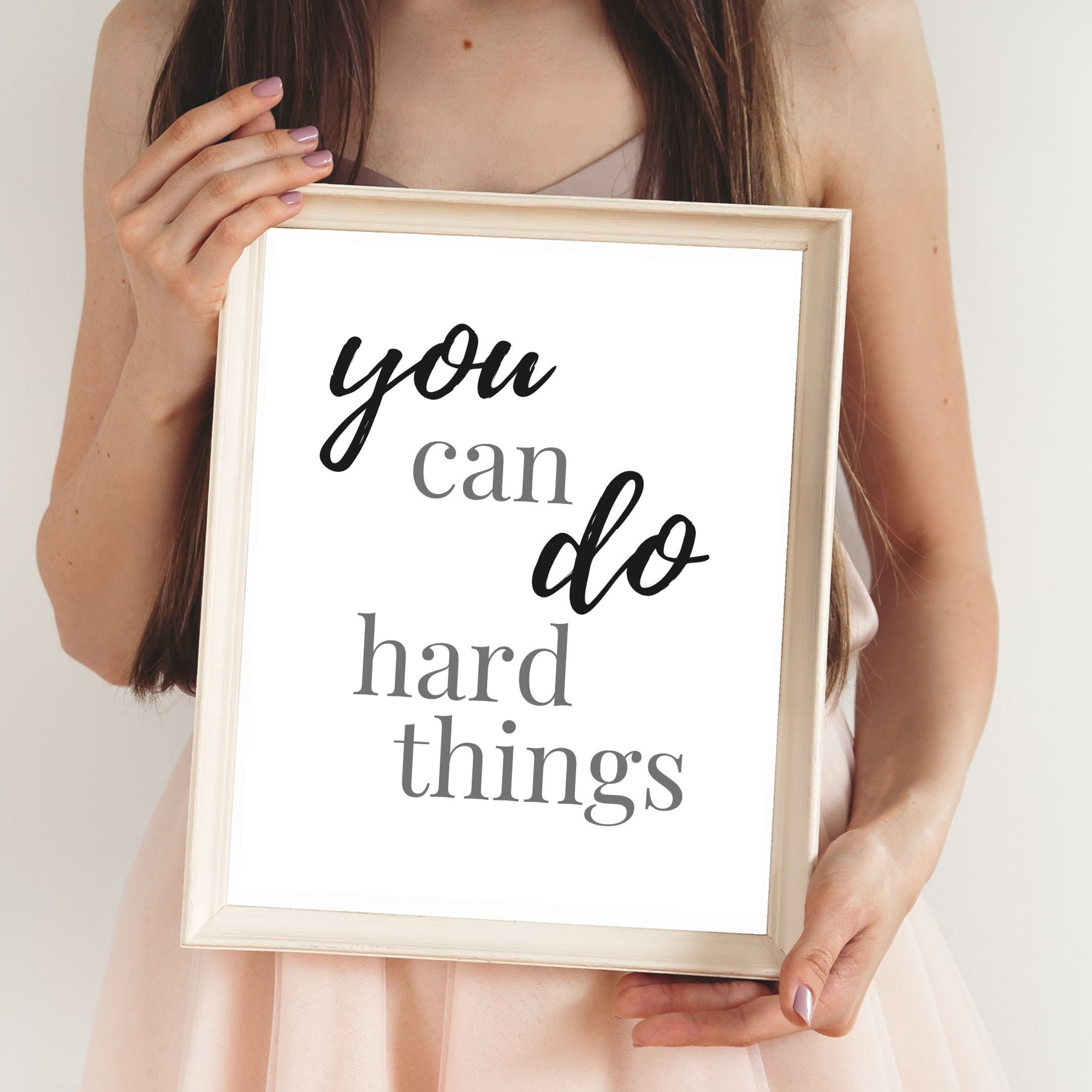 Inspirational Quote Art Prints: Black and Gray Motivational Gallery Set ...