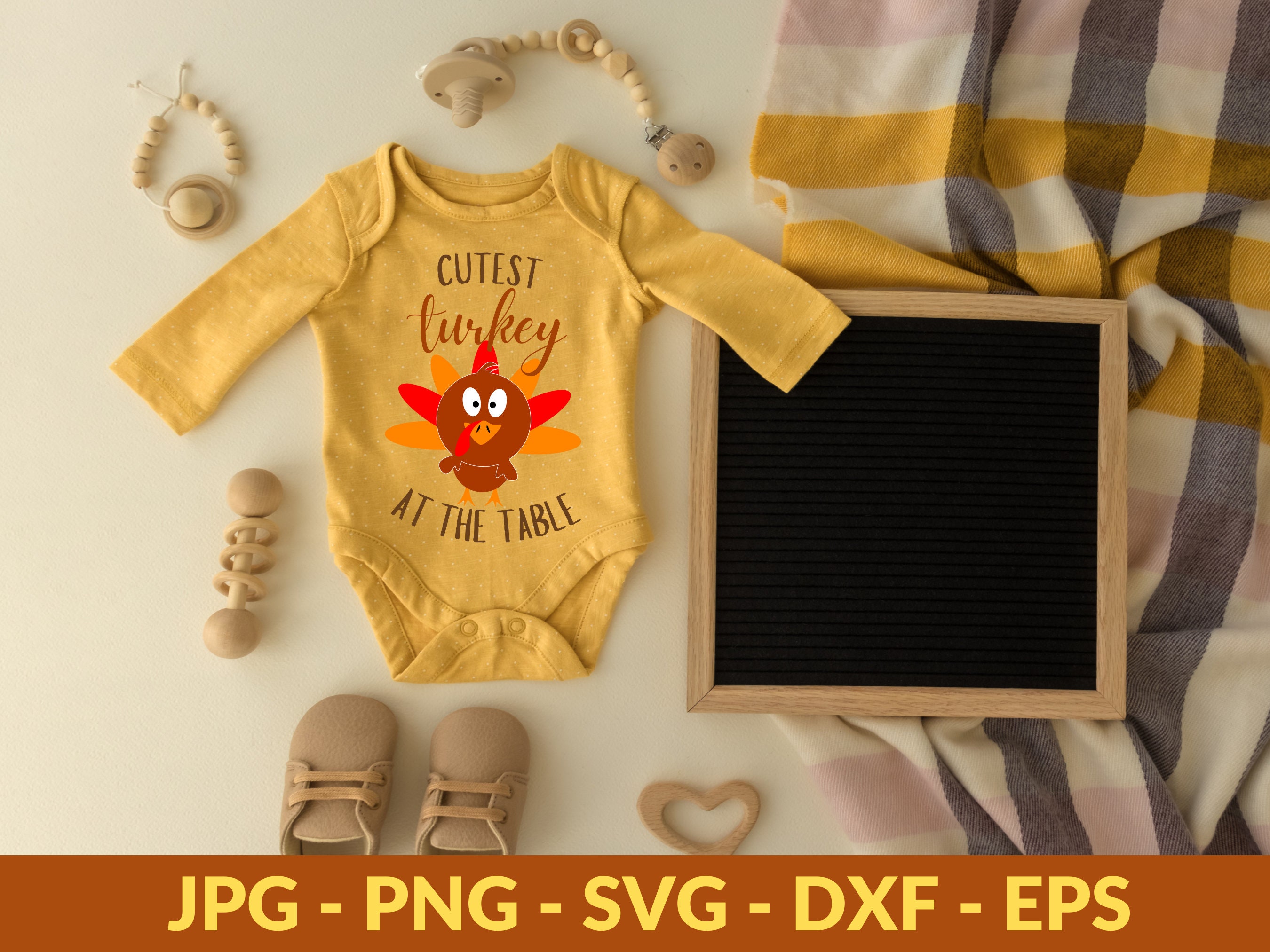 Cutest Turkey Thanksgiving SVG: Onesie T-shirt Design (digital Download ...