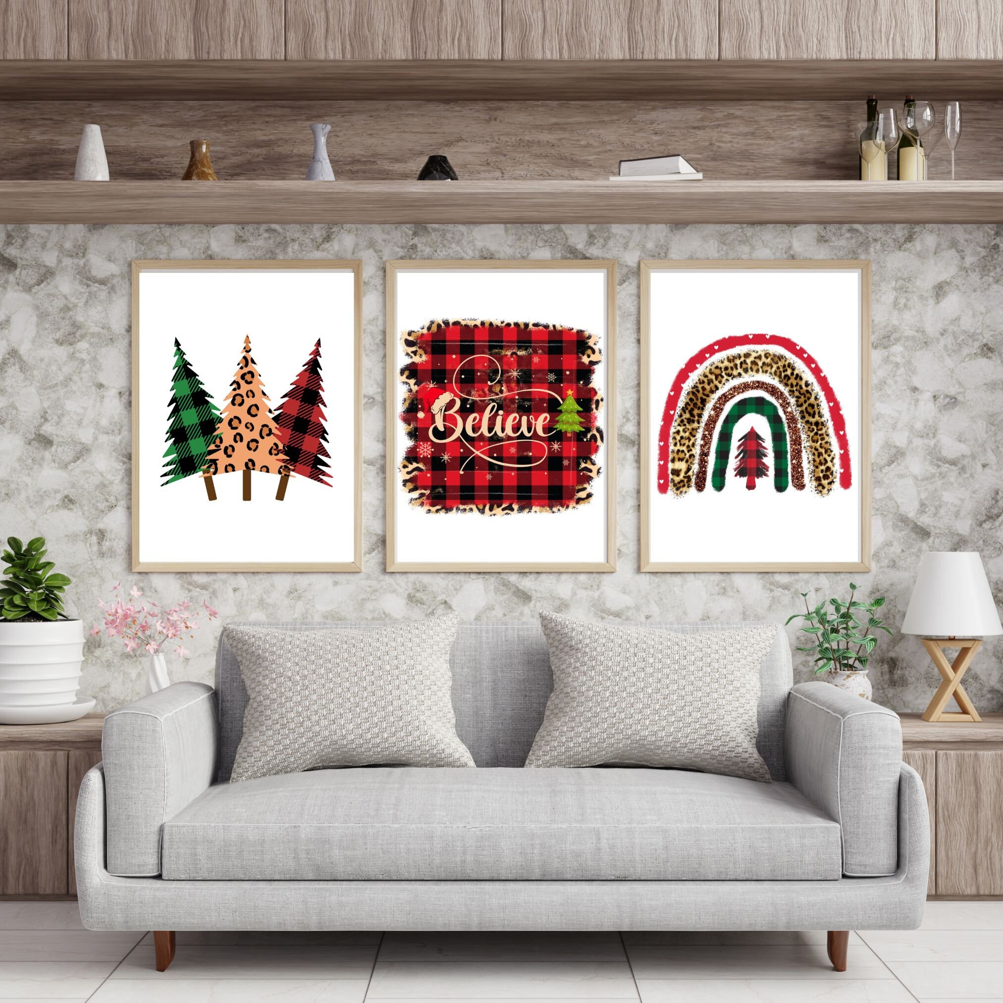 Christmas Printables|christmas Wall Art|christmas Flannel Print|holiday ...