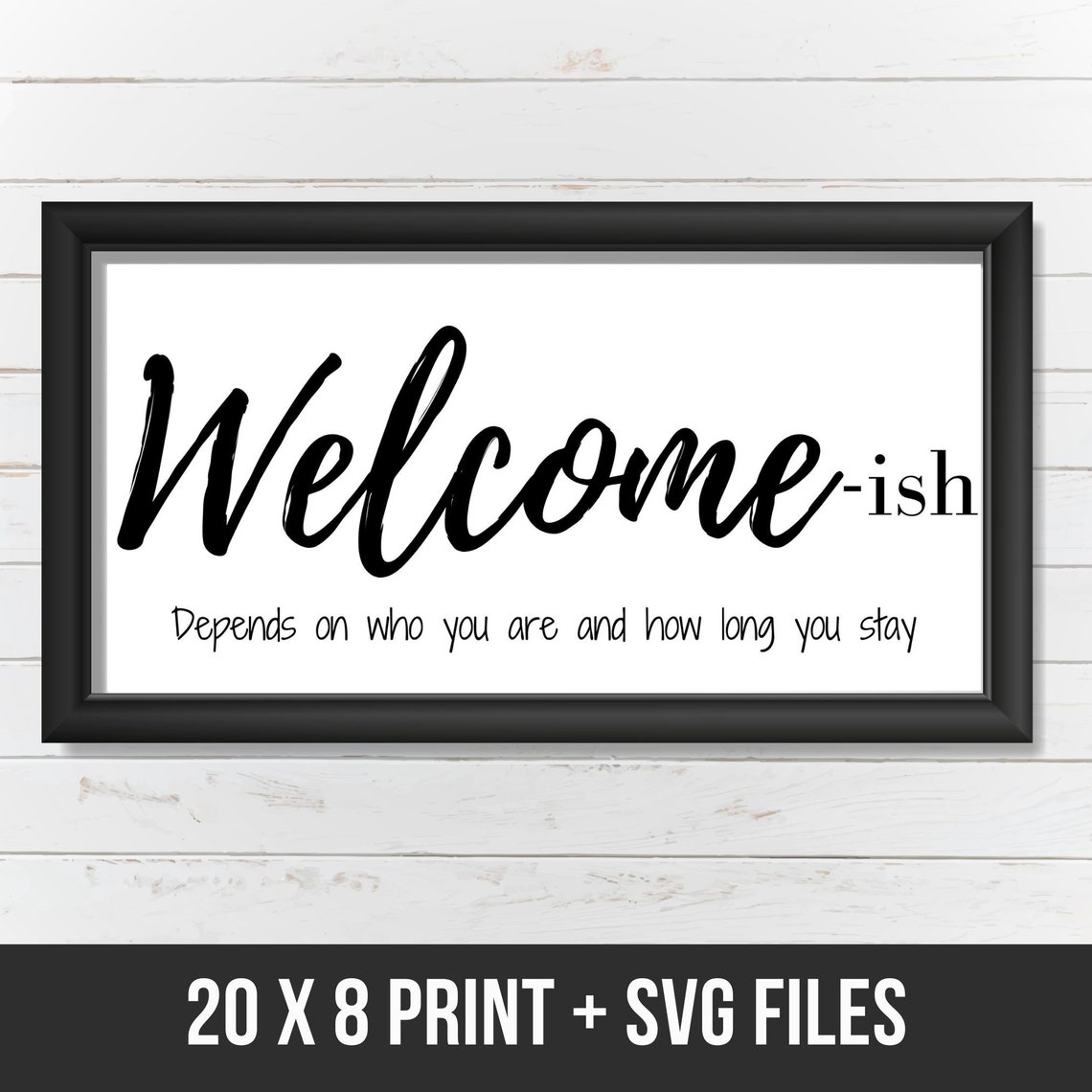 Welcome-ish SIGN, Funny Welcome Sign, Entryway Decor, Funny Printable ...