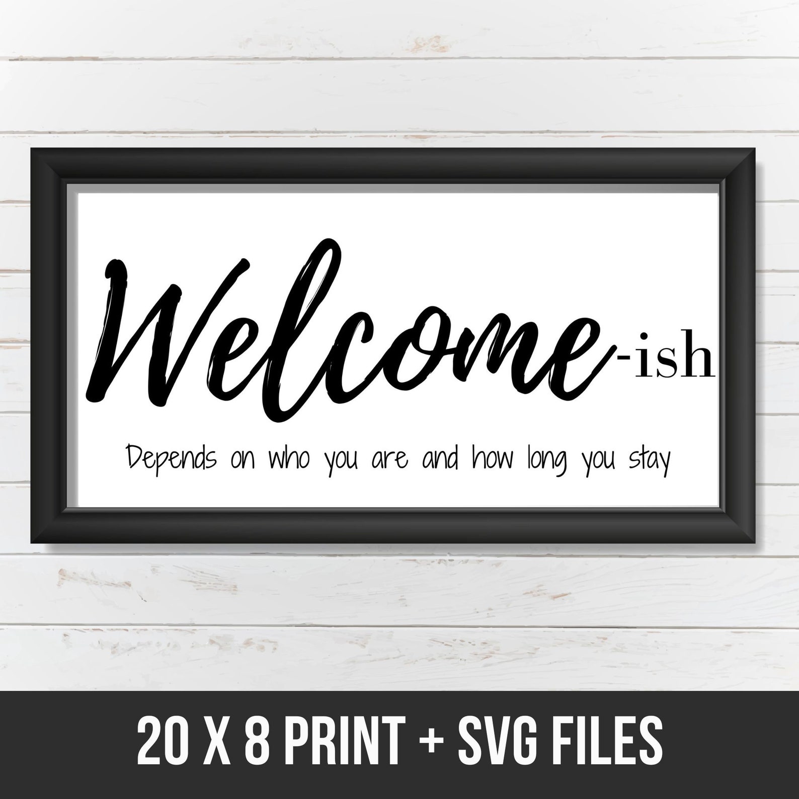 Welcome-ish SIGN, Funny Welcome Sign, Entryway Decor, Funny Printable ...