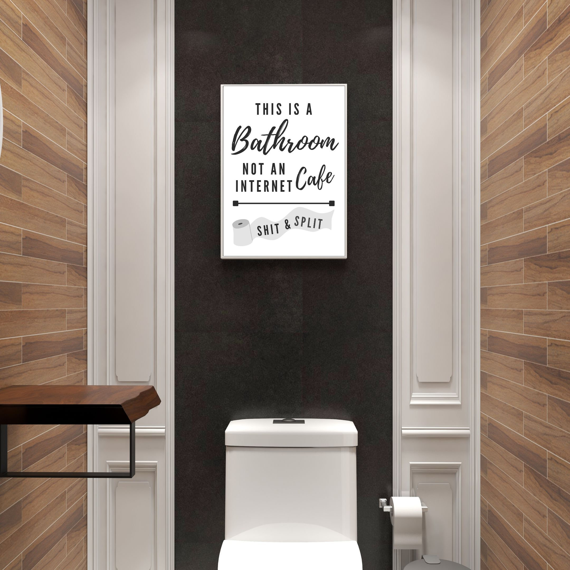 BATHROOM WALL ART Funny Bathroom Wall Art Bathroom Prints - Etsy