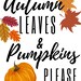 Fall Pumpkin Printable Wall Art Art,fall Season Home Decor, Fall ...