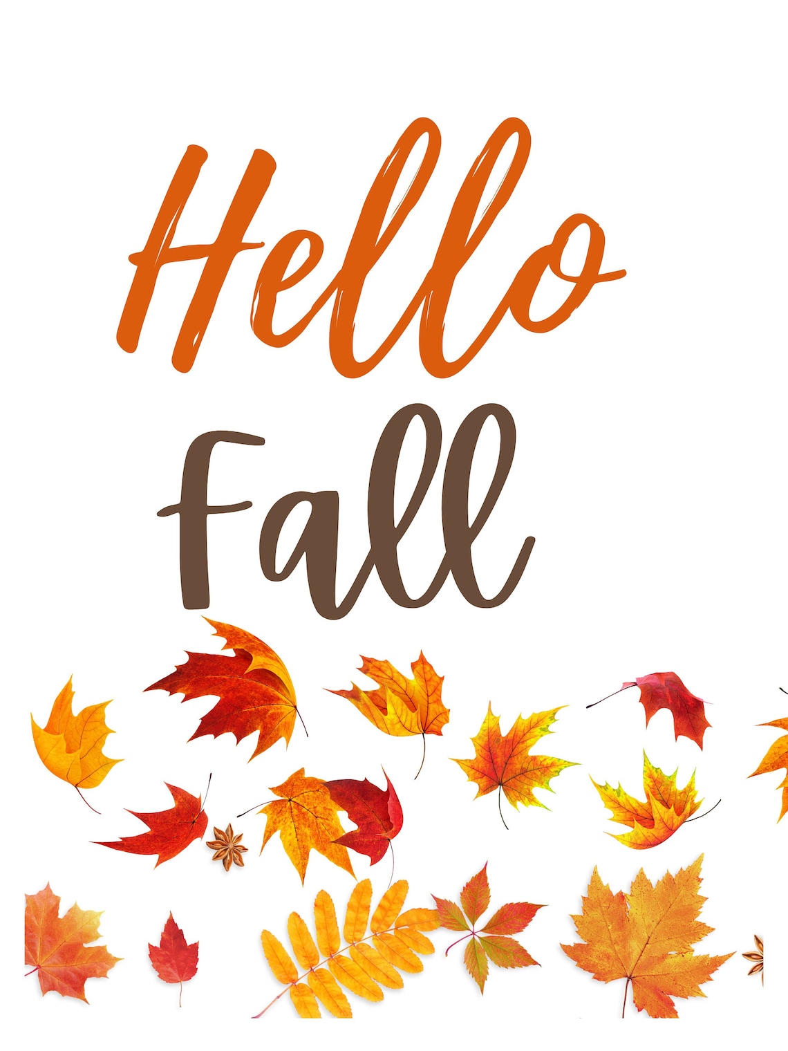 FALL PRINTABLE ART Set of 6 Fall Wall Decor Printable - Etsy