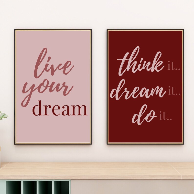 Printable AFFIRMATION WALL Art,inspirational Quotes,inspirational Wall ...
