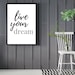 Inspirational Quote Art Prints: Black and Gray Motivational Gallery Set ...