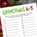 Grinch Christmas Party Game Bundle: Printable Holiday Games (digital ...