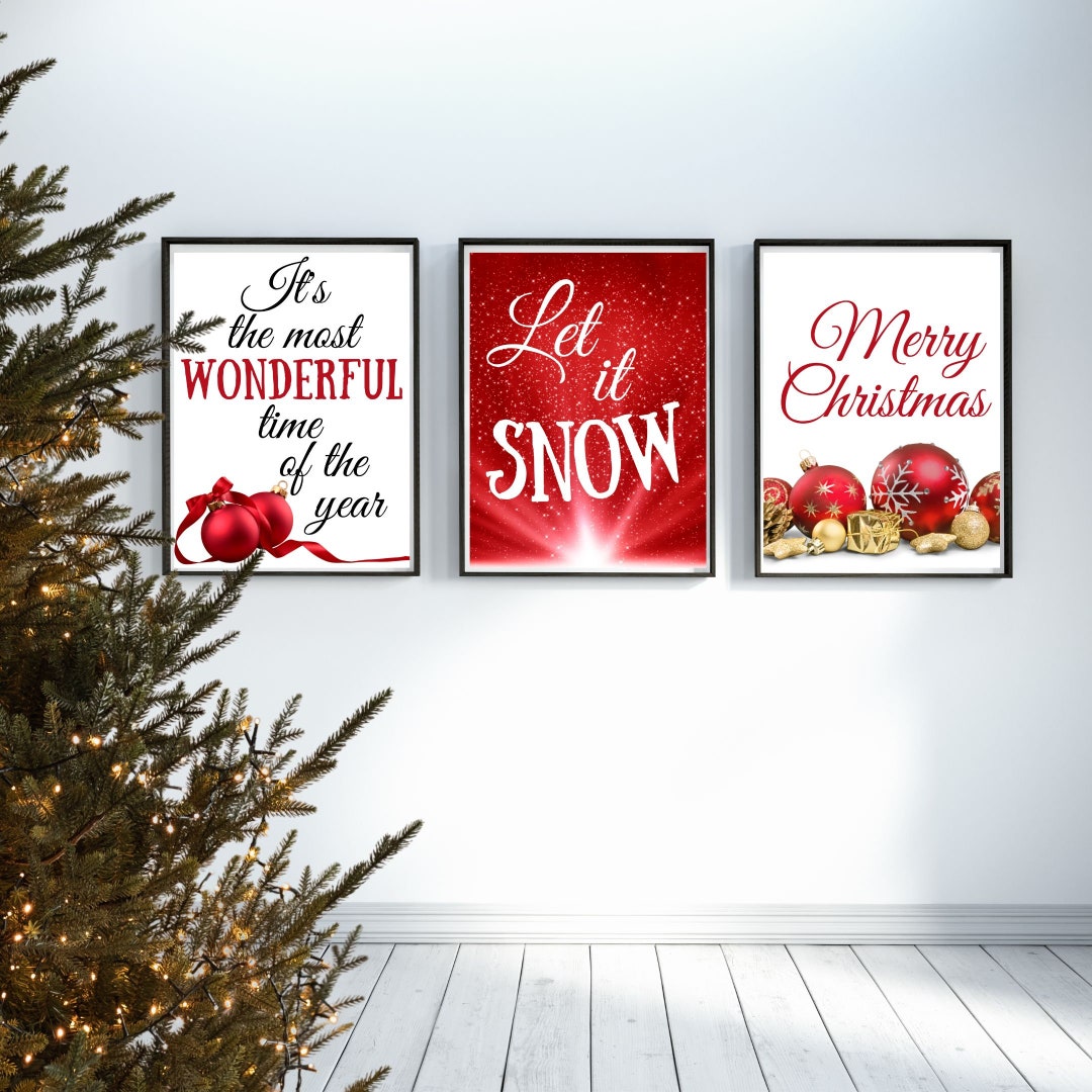 Christmas Printables, Christmas Wall Art, Holiday Wall Decor, Christmas ...